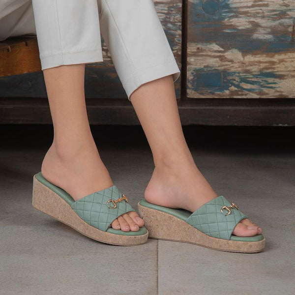 Buy Green Women's Wedges - The Ela Green | Tresmode