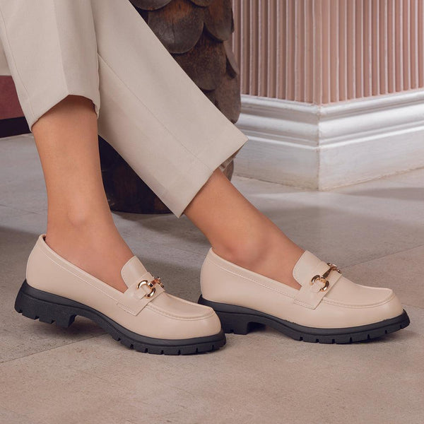 Buy Beige Women's Loafers - The Helsi Beige | Tresmode